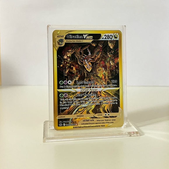 Pokemon | Other | Pokemon Giratina Vstar Gg69gg7 Metal Gold Card ...